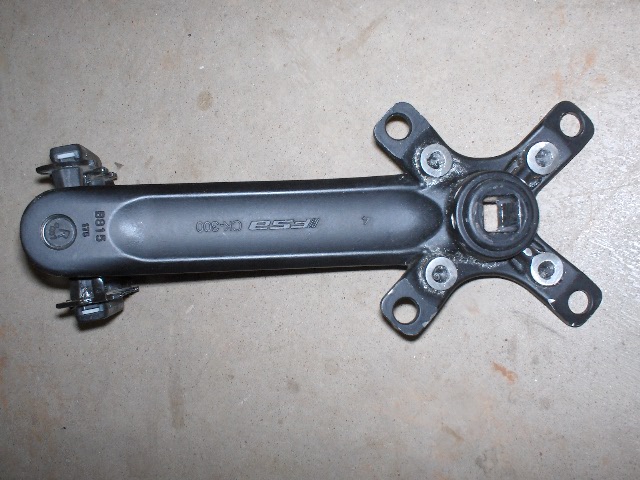 LEFT and RIGHT Black Crank Arms Square Taper 175mm with Axle Bolts