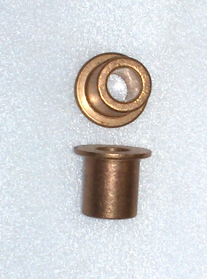 Brass Flange Bushing 3/8" ID x 5/8" OD x 3/4" Over all long with a 7/8 ...